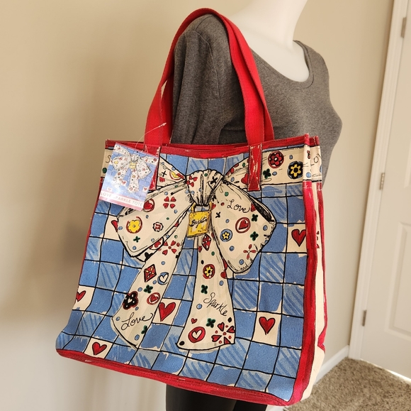 Brighton | Bags | Nwt 220 Holiday Brighton Canvas Tote Bag | Poshmark
